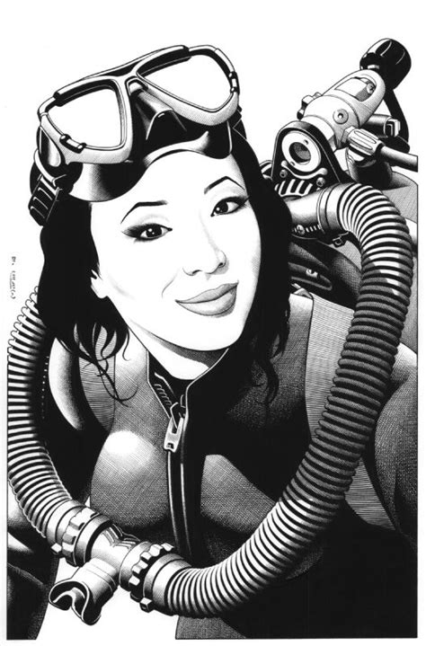 Scuba Girl Drawing At Charles Macias Blog Scuba Girl Drawing At Charles Macias Blog