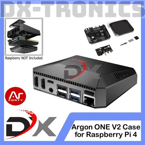 เคส raspberry pi 4 argon one v2 เคสอลูมิเนียมอัลลอยด์ pi4 pi 4b