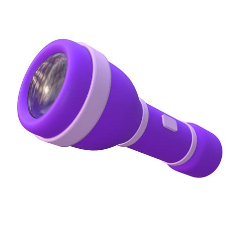 3d Flashlight Illustration From Bottom Side View 10998140 Png