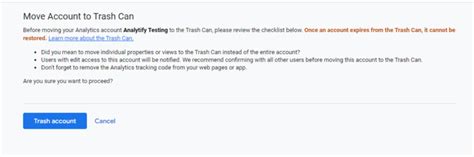 How To Delete A Google Analytics Account Property Or Data Stream