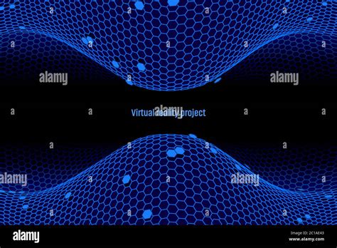 hexagonal perspective background stock vector image and art alamy