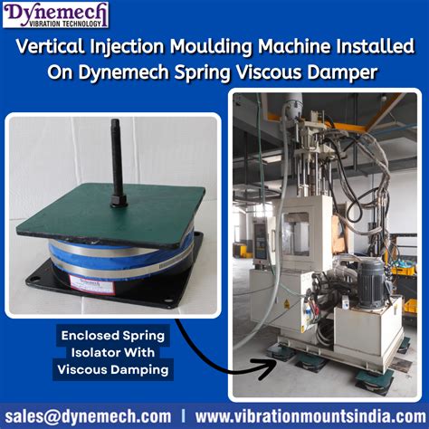 Dynemech Systems Vibration Control Vertical Injection Moulding Machines Mounted On Dynemech