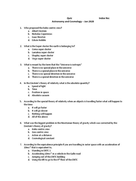 Assignment 3 Cosmology Pdf Universe Matter