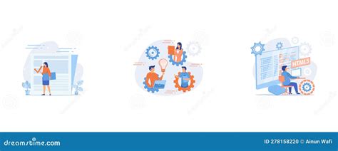 Html5 Programming Symbol And Processor Factory 3d Illustration