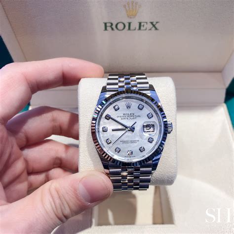 Rolex Datejust36 36mm Steel Mop Dial Diamond Markers 2023 Ref M126234