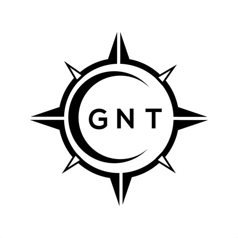 Gnt Abstract Technology Circle Setting Logo Design On White Background