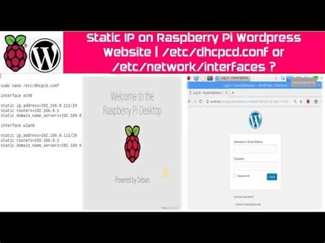 Etc Dhcpcd Conf Or Etc Network Interfaces How To Set Static IP On Raspberry Pi YouTube
