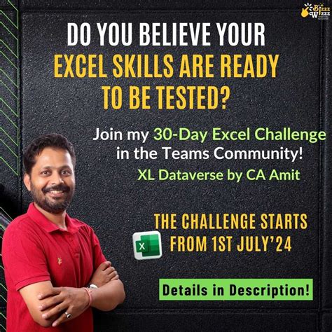 ca amit jain on linkedin excel challenge community microsoftteams