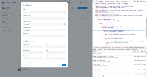 Customer And Supplier Primary Contact Details Section In Quick Entry Forms Are Not Visible