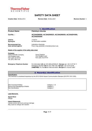 Palmitoyl Chloride Acid 99 At ₹ 2500kg In Kharghar Navi Mumbai Id