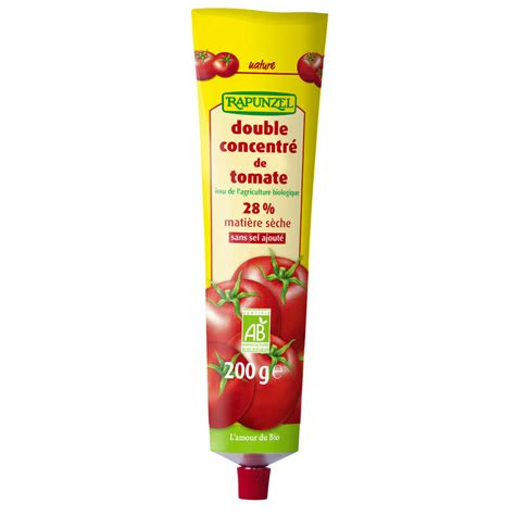 Double Concentré De Tomate 28 En Tube Bio 200 G Greenweez