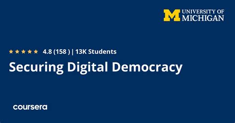 Securing Digital Democracy Coursya