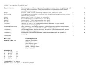 Transcript Sample PDF