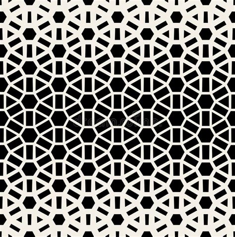Vector Seamless Black And White Geometric Grid Halftone Pattern Stock Vector Illustration Of
