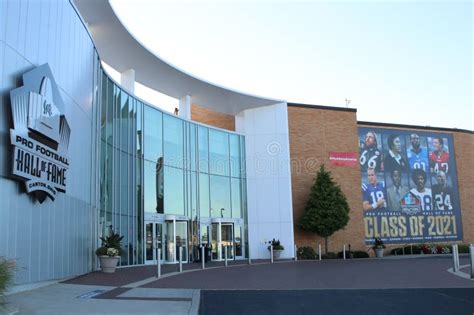 Canton Ohio Nfl Pro Football Hall Of Fame Editorial Image Image Of