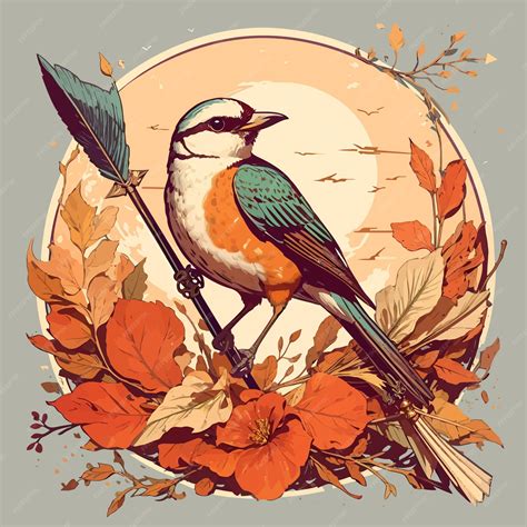 Premium Vector Bird With Arrow Through It Bird Is Pierced