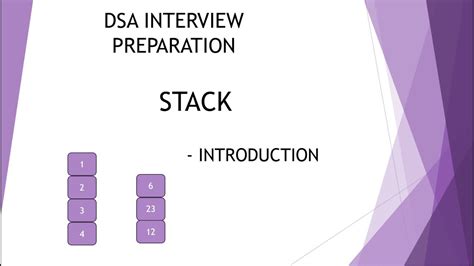 1 Stack Intro To Stack In Python Dsa Preparation Interview Question Python 3 Youtube