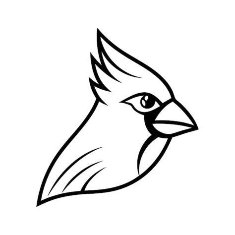 Cardinal Outline Vector Logo Icon Premium Ai Generated Vector