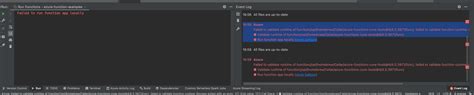 IntelliJ ReportedByUser Failed To Validate Runtime Of Function Issue Microsoft