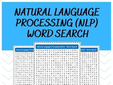 natural language processing nlp word search teaching resources
