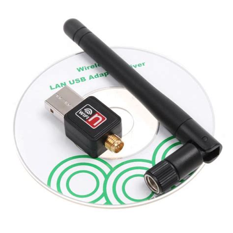 M USB WiFi Wireless Network Networking Card LAN Adapter With External Antenna