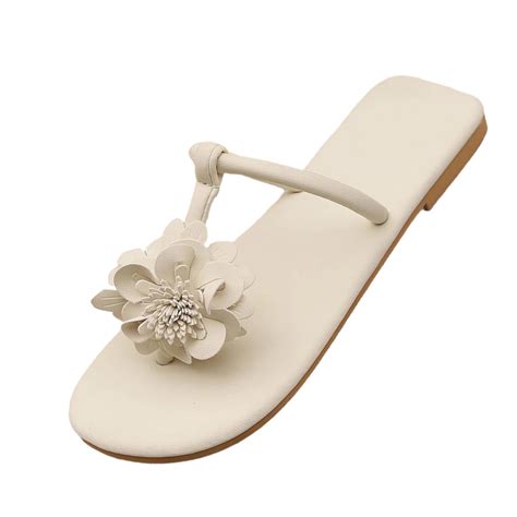 Daiosportswear Womens 3d Flower Sandals Dressy Crew Open Toe Floral