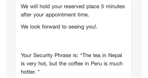 They Let Me Use Any Phrase I Wanted For Security They Will Include It