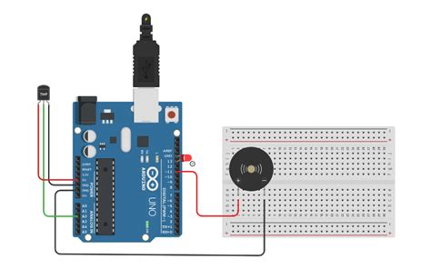 Circuit Design Fire Alarm Tinkercad