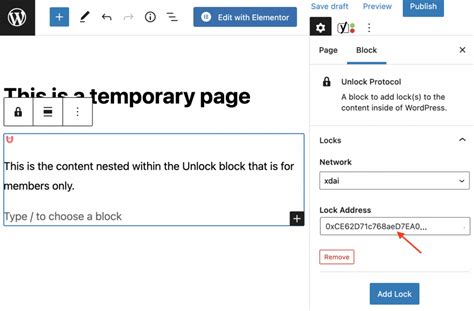 Using The Unlock Protocol Wordpress Plugin With Elementor And Other Page Builders Unlock Guides