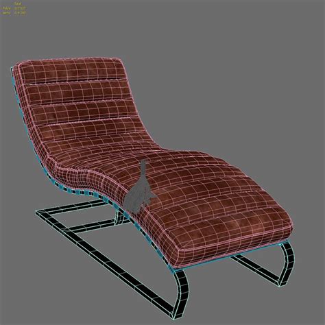 Kawola Relaxliege Siry Leder 3d Model For Vray