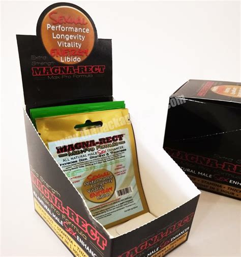 Custom Male Enhancement Pills Plastic Pouch Bag Tear Strip Paper