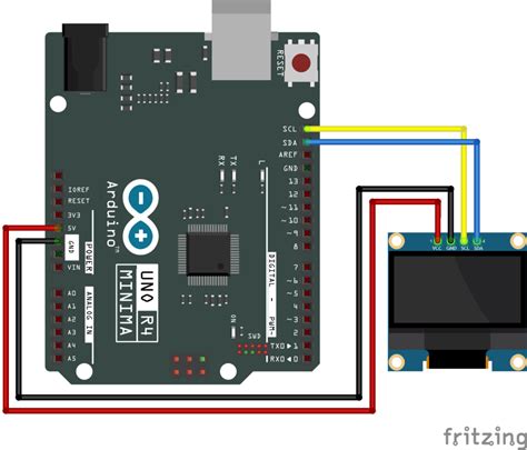 Display OLED X I C Azul Amarelo MakerHero