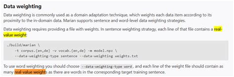 negative cost with negative weights · issue 404 · marian nmt marian