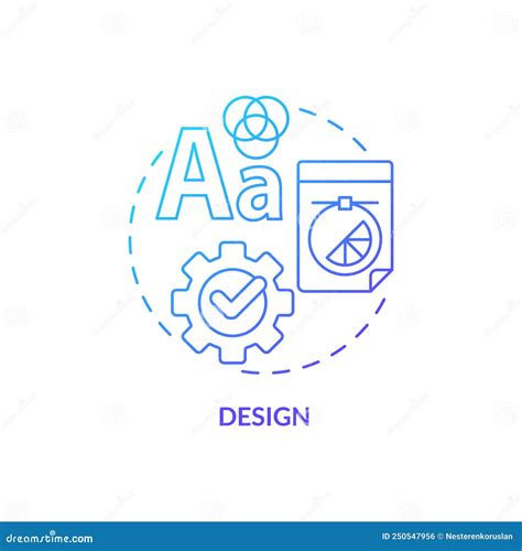 Design Blue Gradient Concept Icon Stock Vector Illustration Of Personal Development 250547956