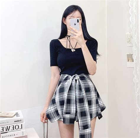 달라앤무드 오늘당일출고예쁜투피스set 베일 스퀘어넥 티셔츠 체크 치마바지 세트 위시버킷