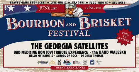 Bourbon And Brisket Festival 2025 Battery Atlanta Smyrna 21 June 2025