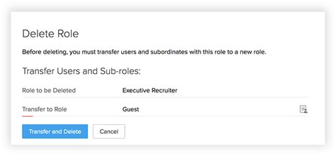 Zoho Recruit Create Roles