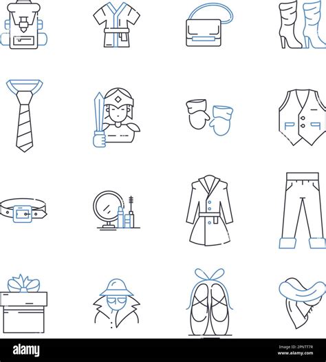 Construction Business Line Icons Collection Build Construct Renovate Concrete Demolition