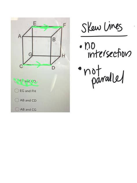 Solved Question 4 1 Point Use The Given Diagram Of A Cube To Find A