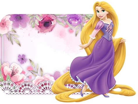 Etiqueta Escolar Rapunzel Para Imprimir