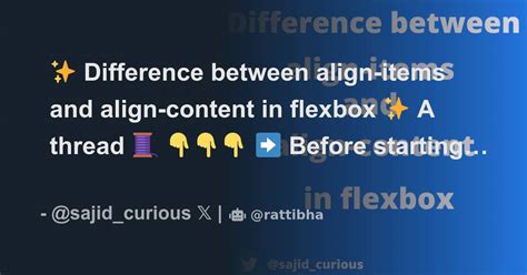 Difference Between Align Items And Align Content In Flexbox A Thread 🧵