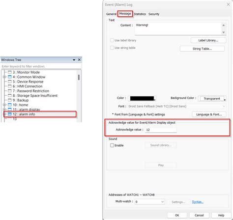 How To Create An Alarm Information Popup Staff Weintekusa