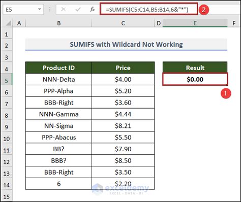 How To Use SUMIFS Function With Wildcard In Excel Examples