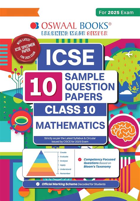 Oswaal Icse 10 Sample Question Papers Class 10 Mathematics For 2025 Exam Oswaal
