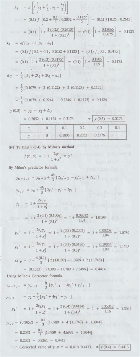 milne s predictor and corrector methods for solving first order