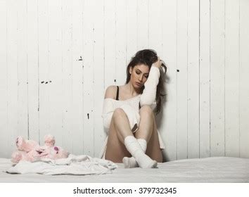 Sexy Woman With Teddy Bear Images Stock Photos Vectors Shutterstock