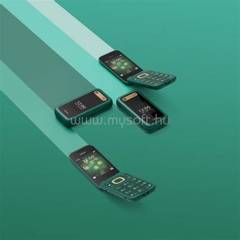 Nokia 2660 Flip 4g Dual Sim 128mb Zöld 1gf011epj1a05 Hagyományos
