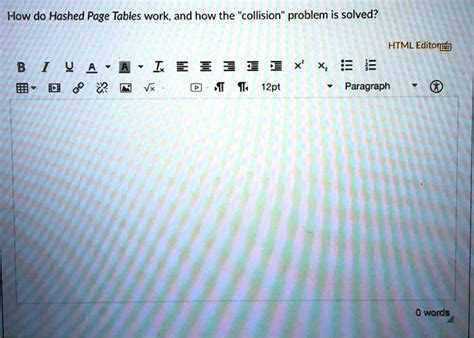 Solved How Do Hashed Page Tables Work And How The Collisionproblem Is Solved Htmleditor