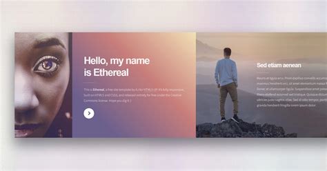 html шаблон ethereal с боковой прокруткой скачать бесплатно