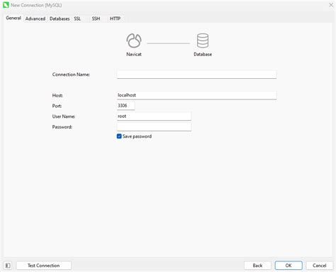 การใช้โปรแกรม navicat สำหรับเชื่อมต่อ database